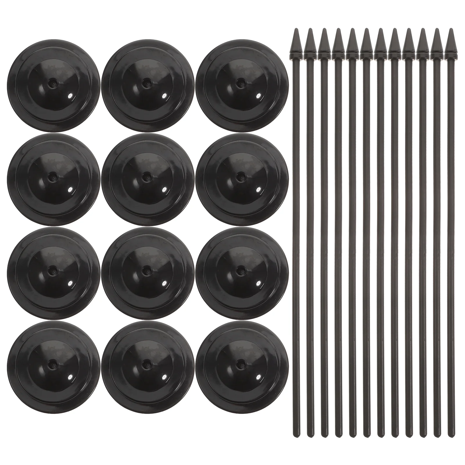 12 Pcs Desk Flag Stand Base for Table Flags Pole Holder Mini Pedestal ...