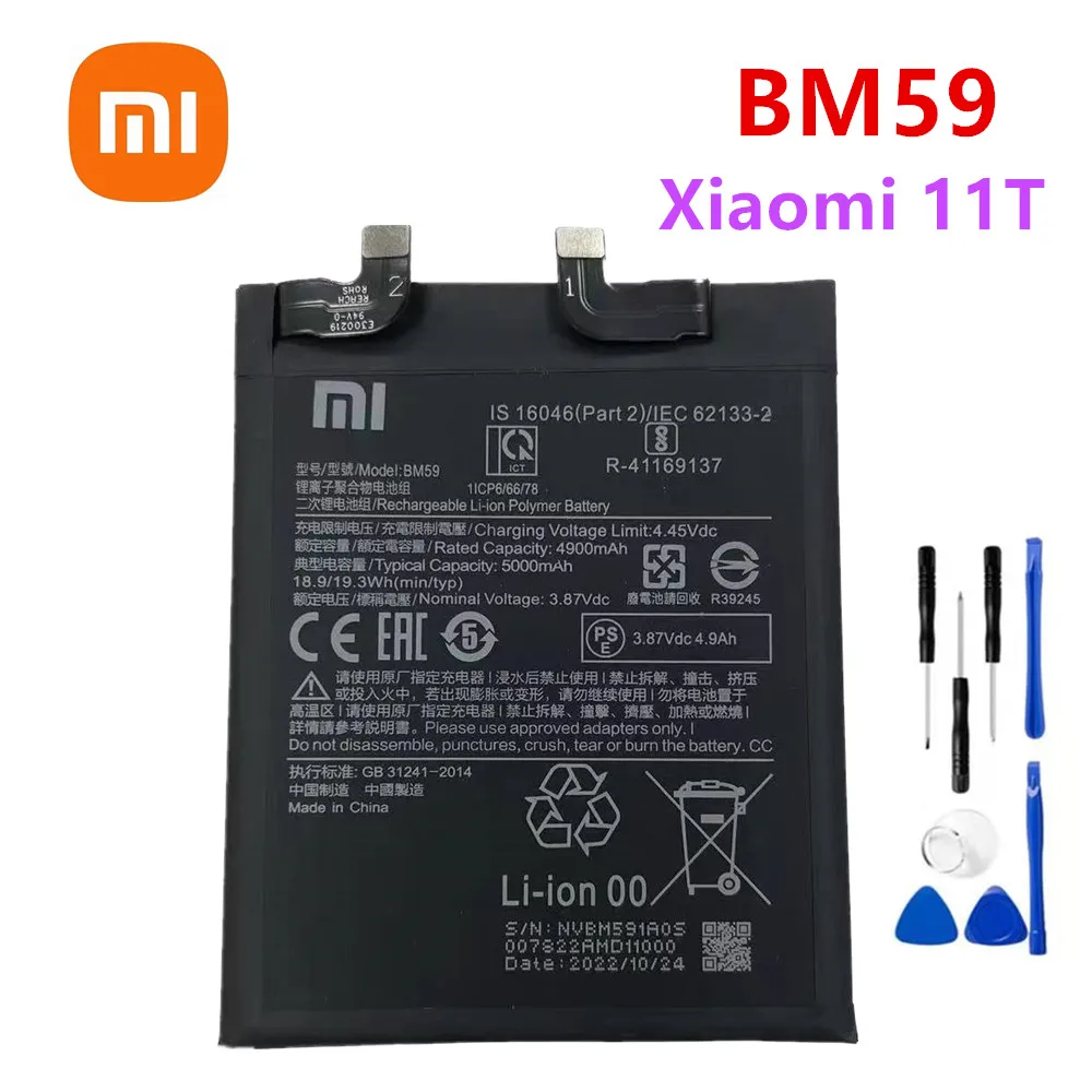 Xiaomi 100% Original Bm59 battery for Xiaomi mi 11T BM59 BM 59 ...