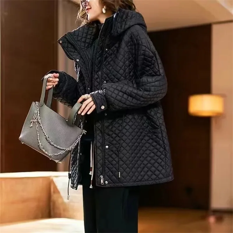 Women's Winter Parka Casual Comfortable Fashion Down Cotton Jacket Lady ...
