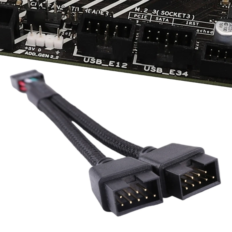 Motherboard-USB-2-0-9pin-Header-1-to-2-Extension-Hub-Splitter-Adapter ...