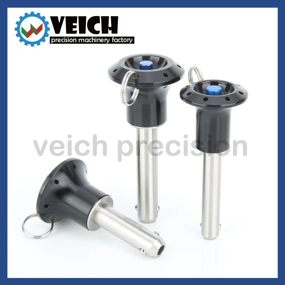VCN111 botón azul de acero inoxidable pasadores de bloqueo de bola de ...