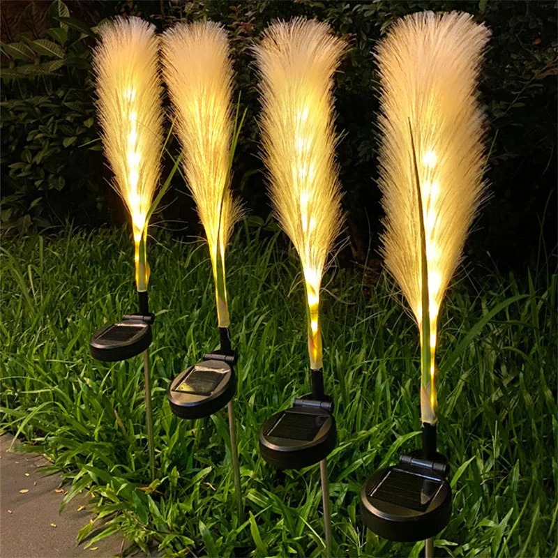 Solar Lights Outdoor Led Luminous Reed Lights Waterproof Landscape Lawn ...
