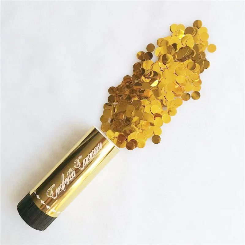 4Packs Gold Confetti Cannons Celebration Firework Cannon Confetti ...