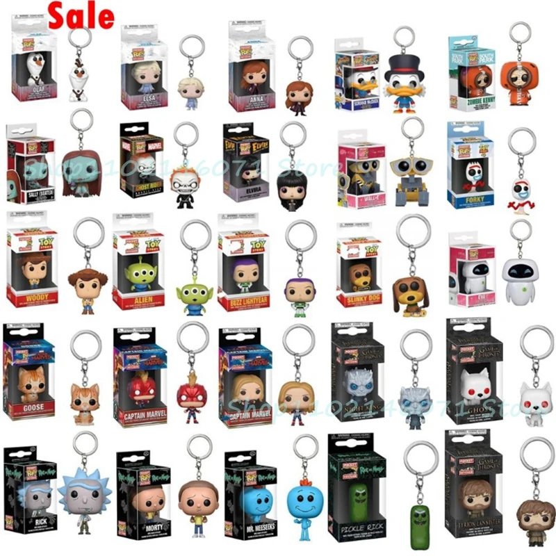 FUNKO-POP-Keychains-Guardians-of-the-Galaxy-Groot-Rick-Keychain-Morty ...