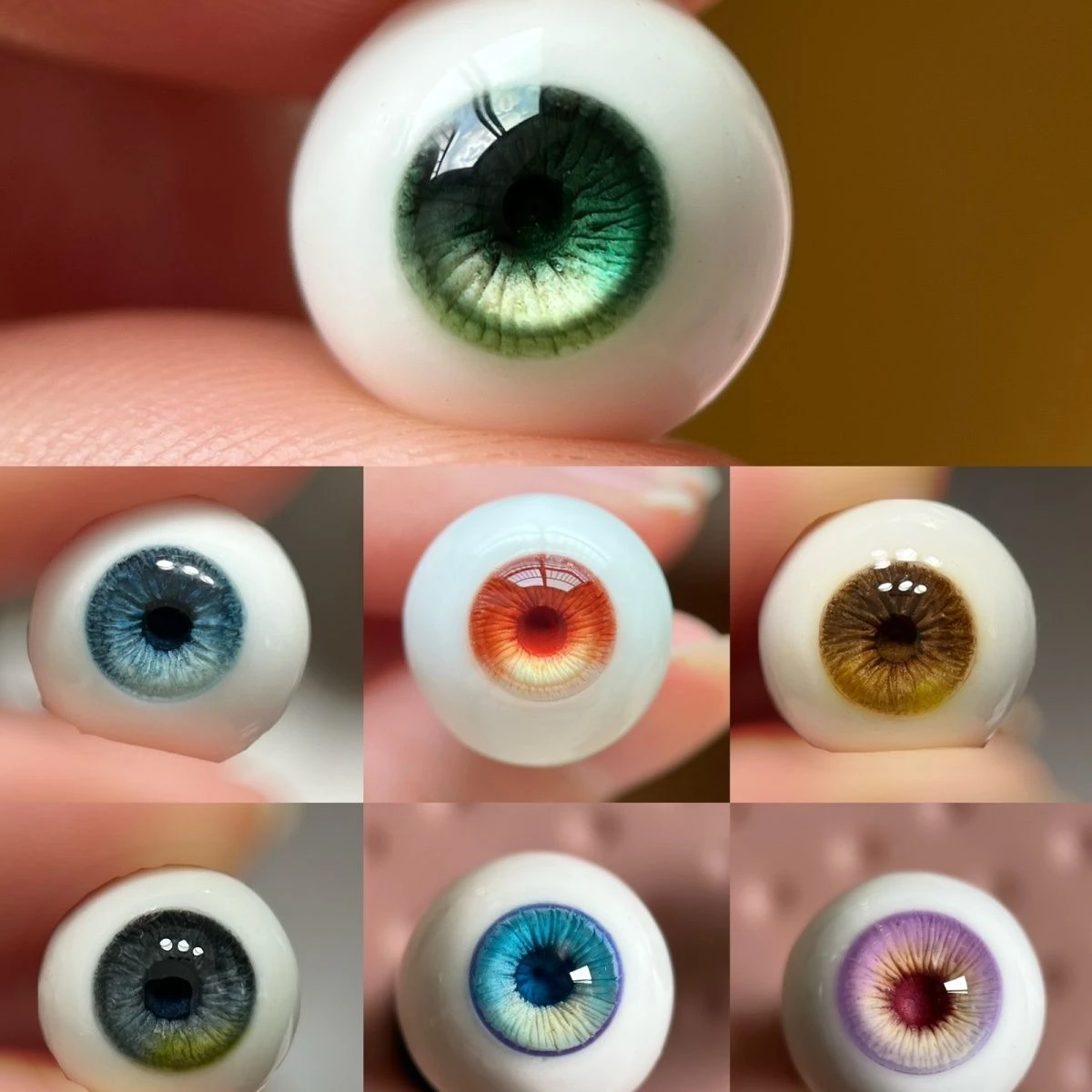 Doll Eye For 1/3 1/4 1/6 Bjd Doll Plaster Eyeball Stereoscopic Eye ...