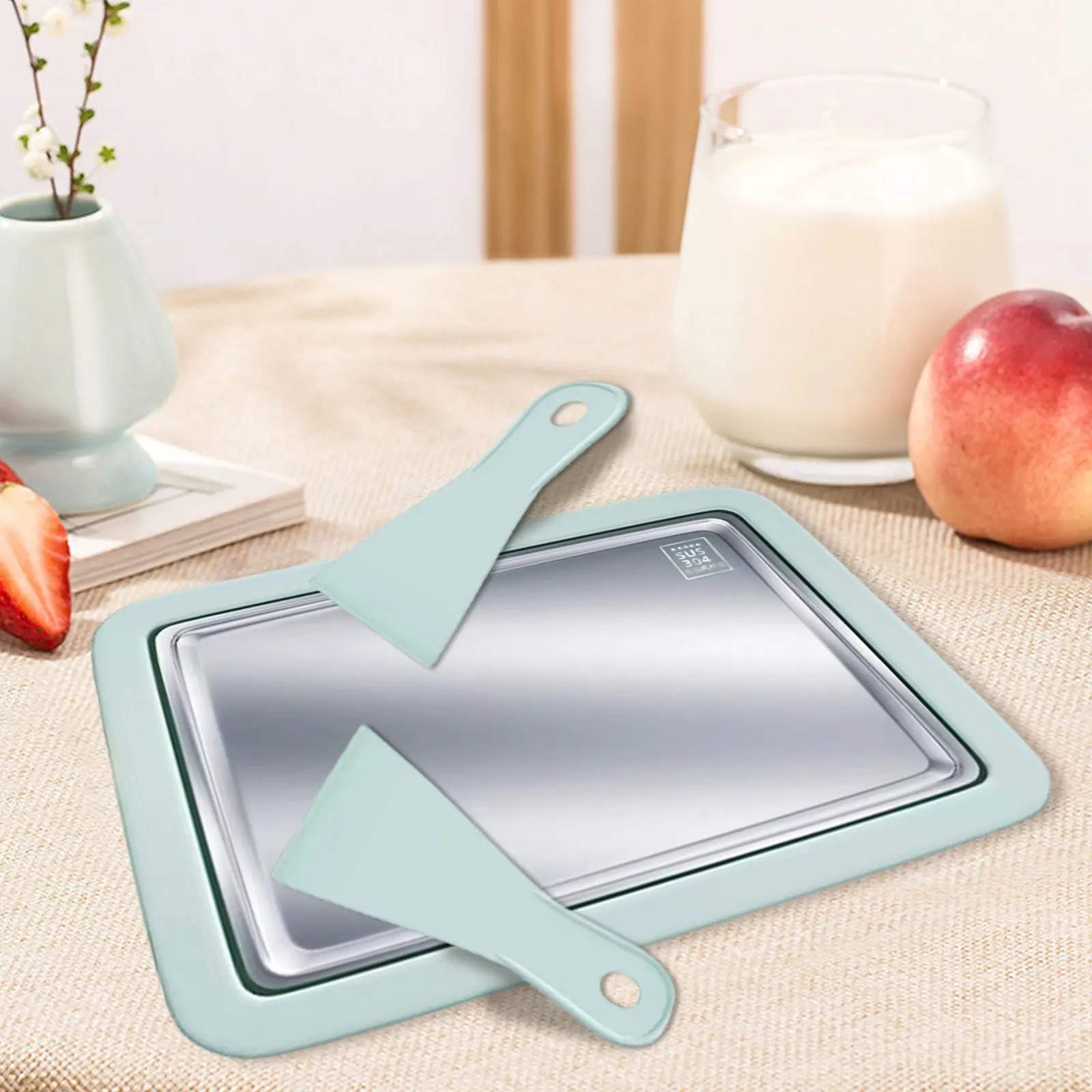 Cold-Pan-Plate-Instant-Ice-Cream-Maker-Stainless-Steel-Interactive ...