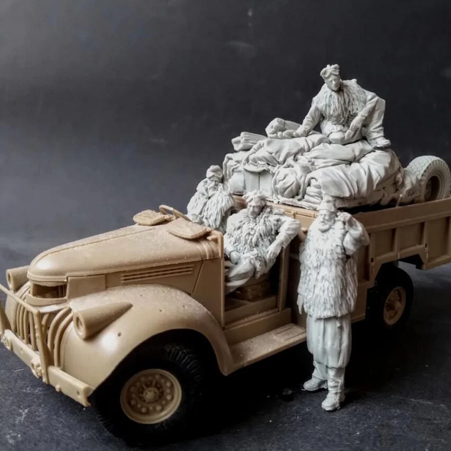 1/35 Resin Figure Model Kit 2 British Army LRDG Crew Set in North ...