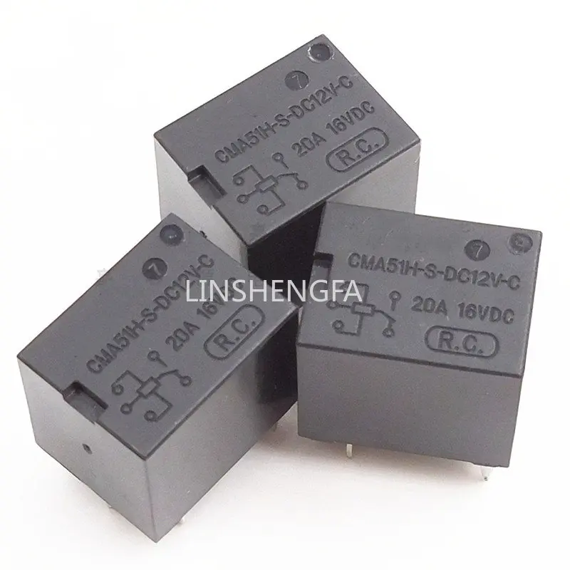 5PCS-LOT-CMA51H-S-DC12V-C-Electronic-Central-Control-5-pin-Group-Relay ...
