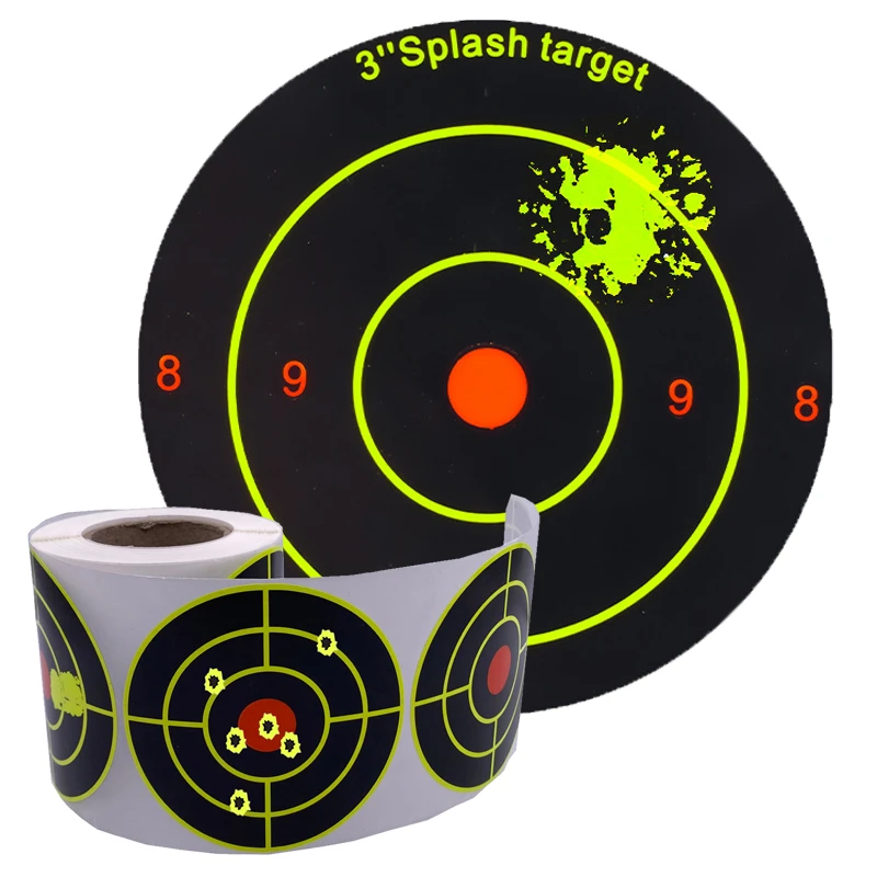 Shooting Target Sticker Splatter | Splatter Reactive Target Sticker ...