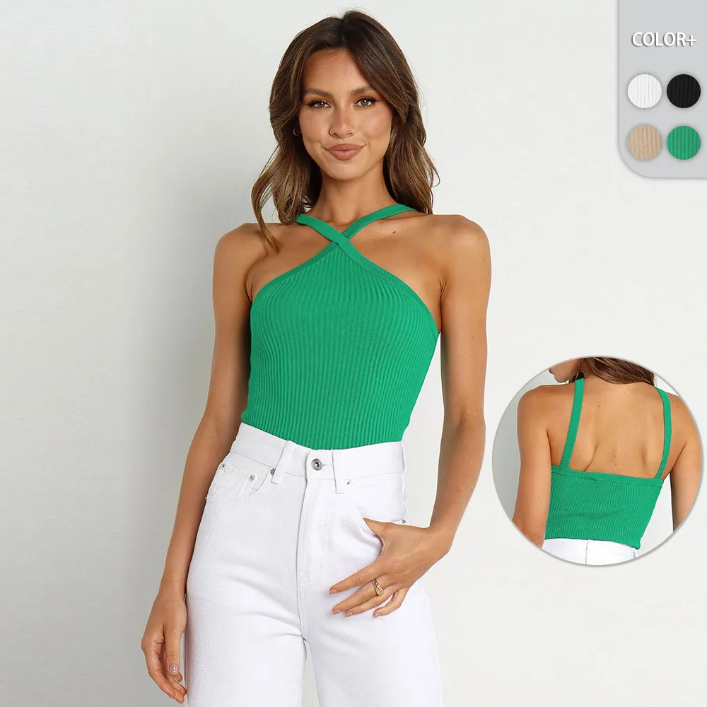 Woman-s-Tshirts-Superior-Quality-spring-summer-Backless-Knit-Solid ...