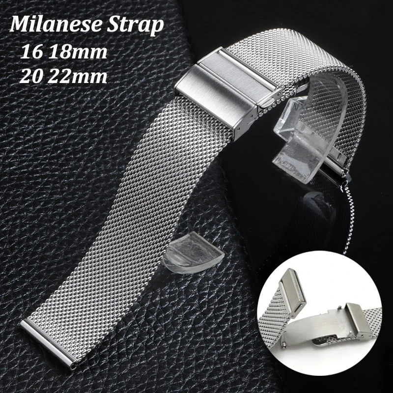 Mesh-Milanese-Loop-Watch-Band-for-DW-for-Omega-Quick-Release-Stainless ...