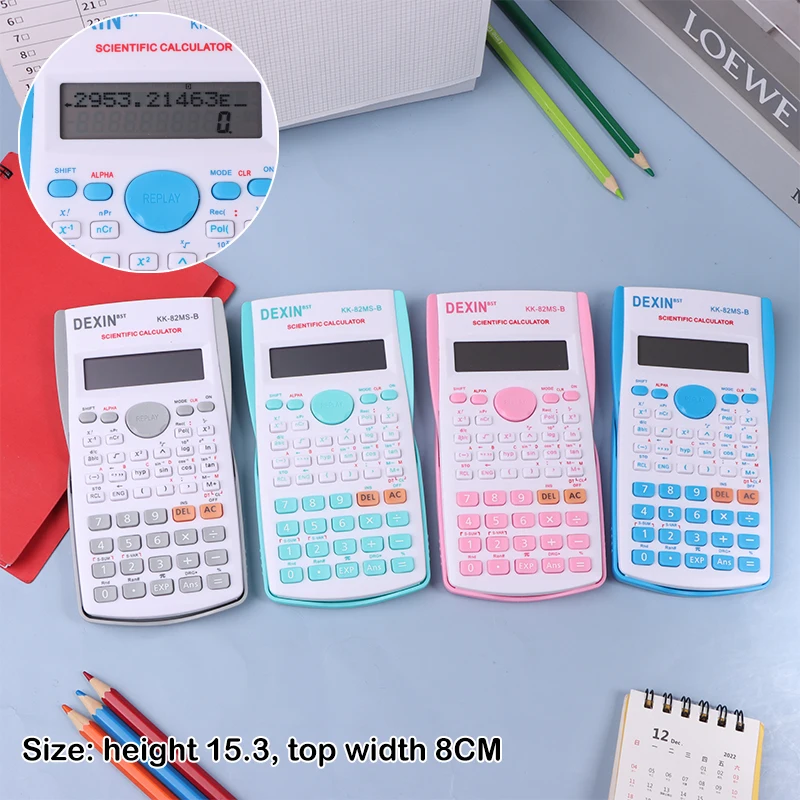 Handheld-Portable-82MS-Scientific-Calculator-Student-2-line-Display ...
