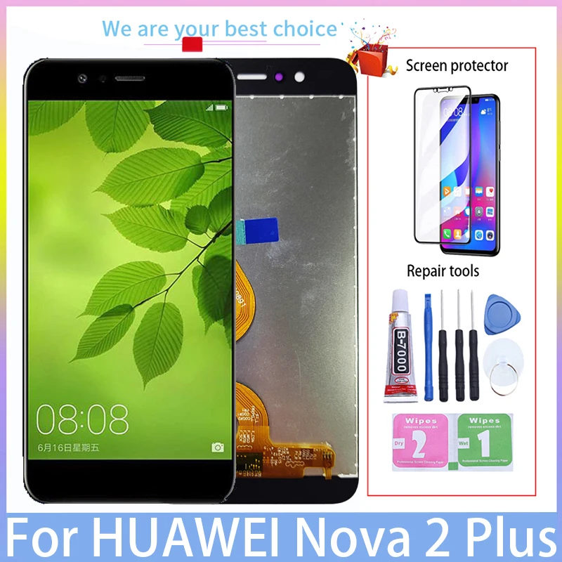5.5" For Huawei Nova 2 Plus Original LCD DIsplay Touch Screen Assembly Digitizer With Frame BAC ...