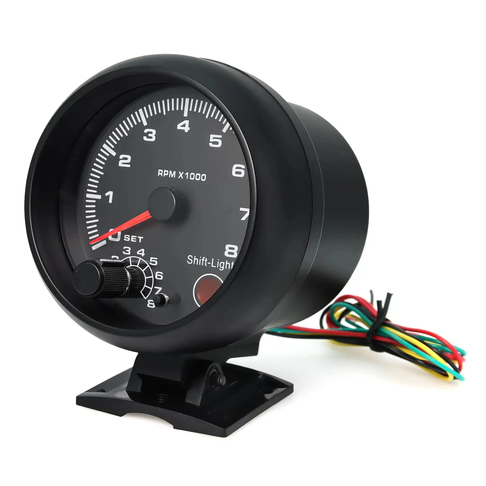 3.75'' Auto Car Tacho Car Universal Black Tachometer Gauge Blue Inter ...