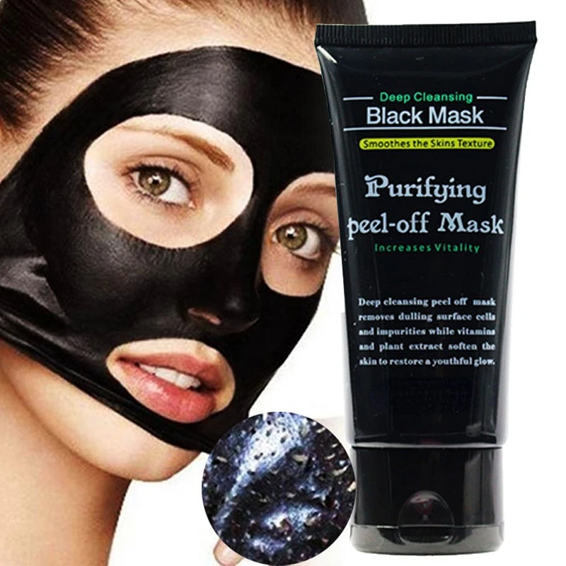 Bamboo Charcoal Mask Blackhead Remover Deep Facial Masks Deep Cleansing Purifying Peel Off Black ...