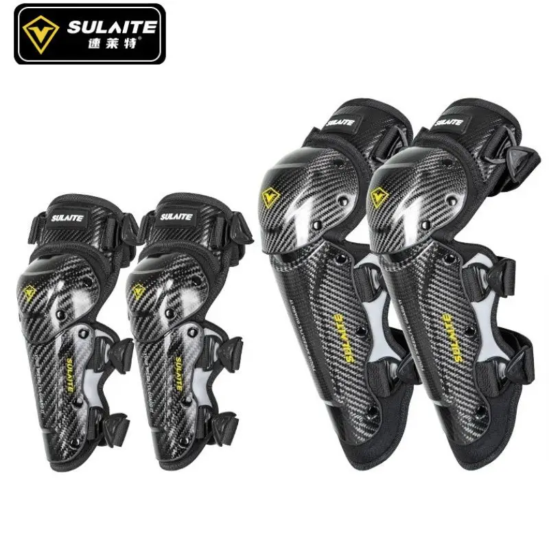 Sulaite-Carbon-Fiber-Motorcycle-Knee-Pads-CE-Approval-Motocross-Knee ...