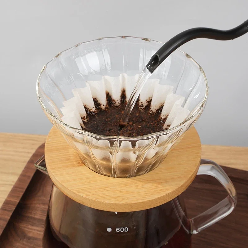 50pcs-White-Coffee-Filters-Single-Serving-Paper-for-Coffee-Machine-155 ...