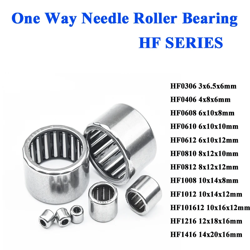 5-10Pc-One-Way-Roller-Bearing-HF1008-HF0810-HF0306-H0406-HF0608-HF0610 ...