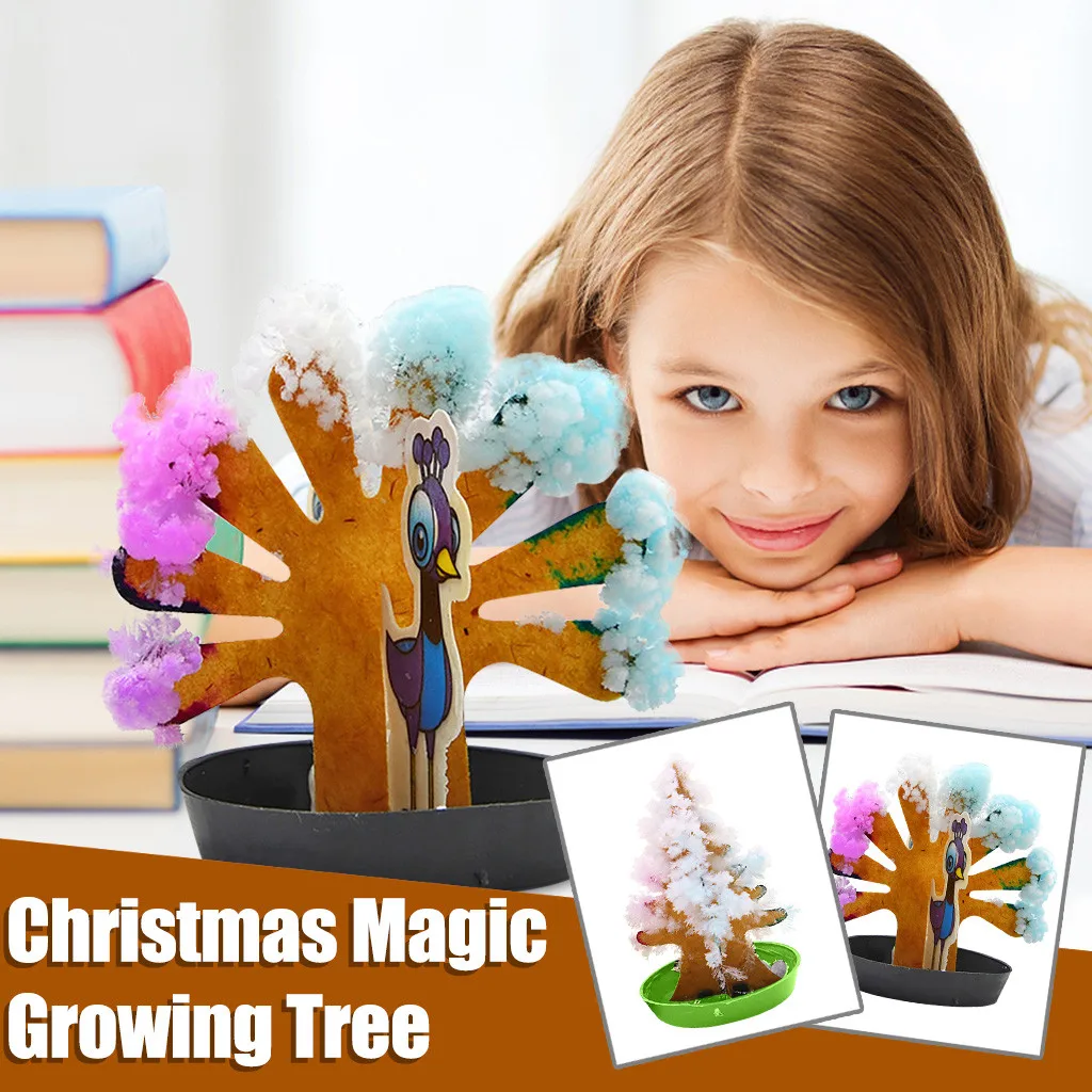 Multicolor-Magic-Paper-Growing-Peacock-Tree-Magical-Grow-rvores-de ...
