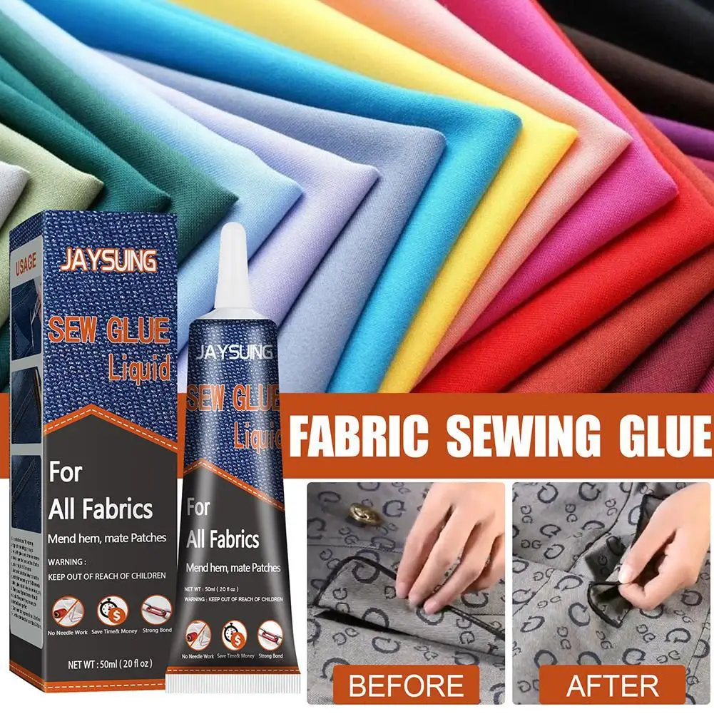 fabric-sewing-glue-Liquid-Instant-Fabric-Sew-Glue-Leather-Sew-Glue-Kit ...