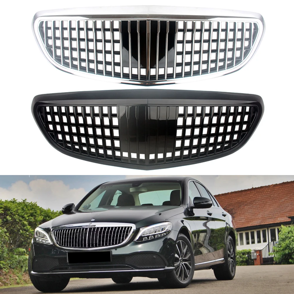 Front-Grill-For-Mercedes-W205-C-class-C250-C300-C400-2014-2021-Standing ...