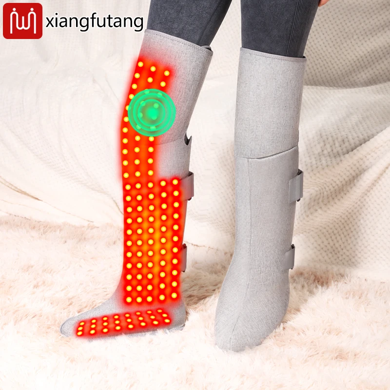 Red Light Therapy Heating Leg & Foot Wrap Electric Heating Knee Brace ...