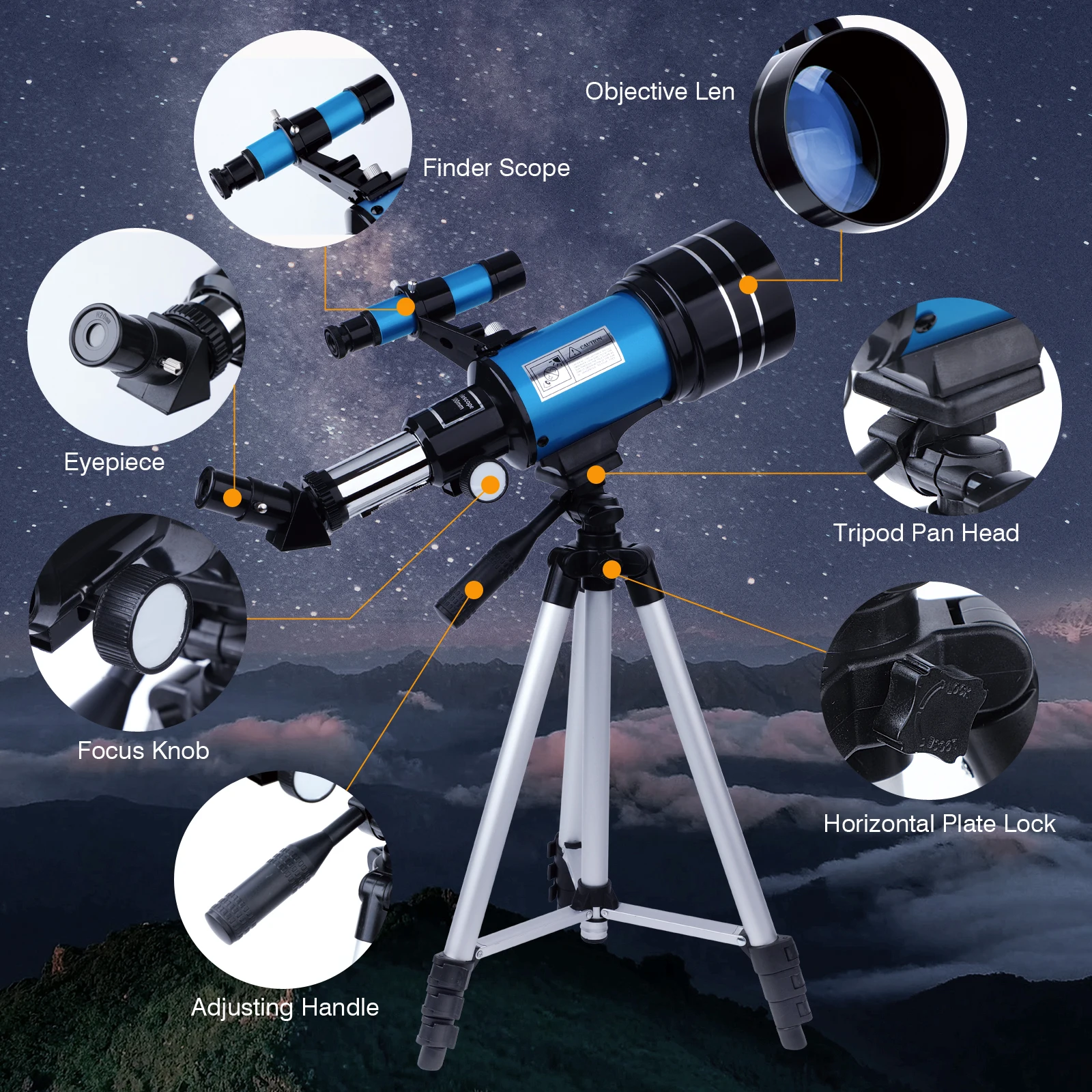 Portable Field Telescope Astronomy