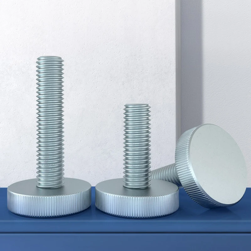 Tornillo-de-pulgar-moleteado-de-cabeza-plana-galvanizado-con-Collar-tornillos-de-ajuste-Manual ...