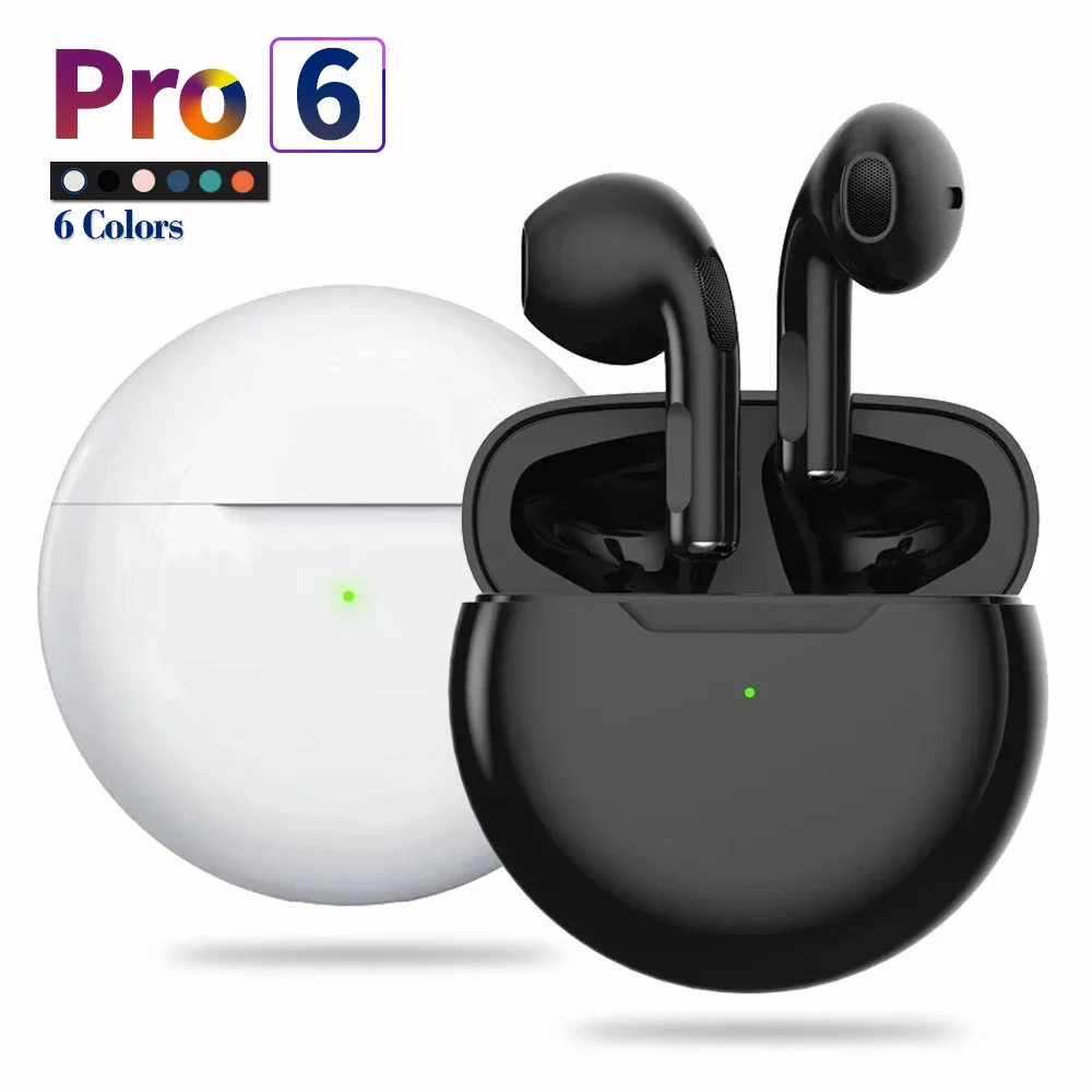 Original-Air-Pro-6-TWS-Wireless-Headphones-Fone-Bluetooth-Earphones-Mic ...
