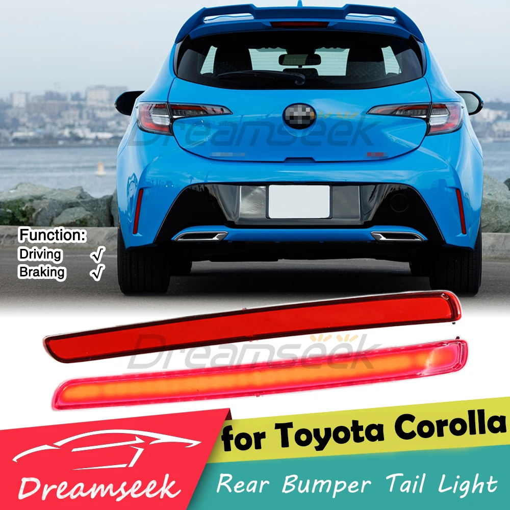 LED-Rear-Bumper-Reflector-Tail-Light-For-Toyota-Corolla-Hatchback-E210 ...