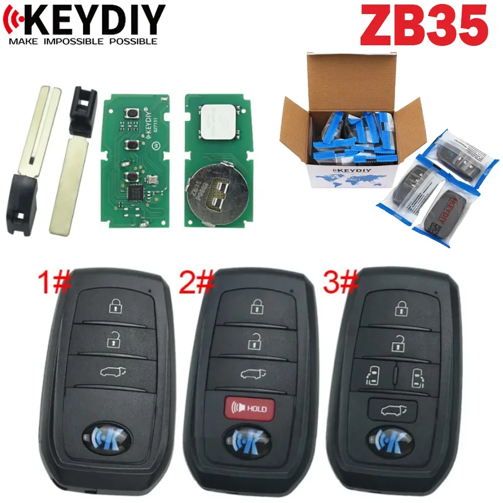 KEYDIY KD ZB35 Smart Key Universal ZB series Multiple Remotes 3/4/5 ...