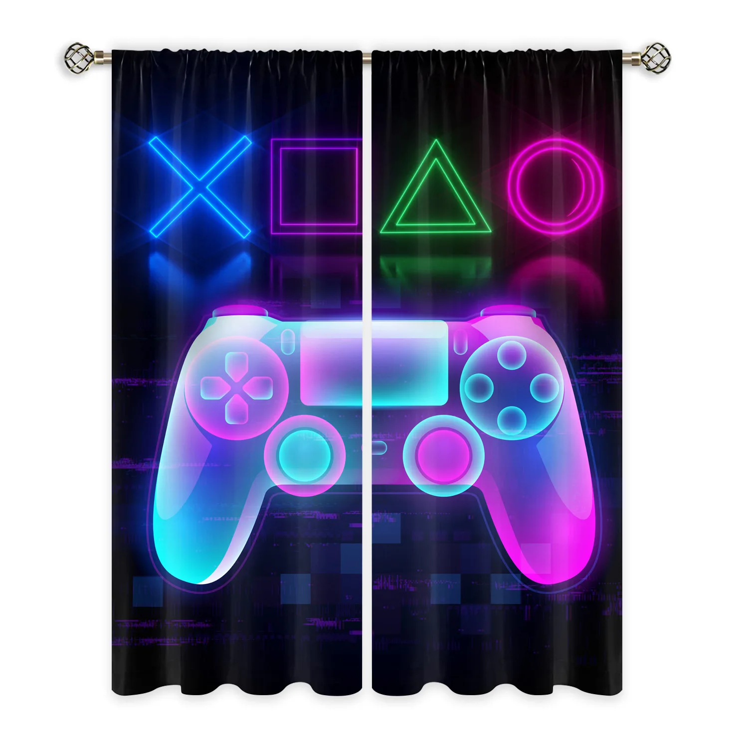 Window Curtains | Game Controller | Digital Window | Curtains Boys - 3d ...