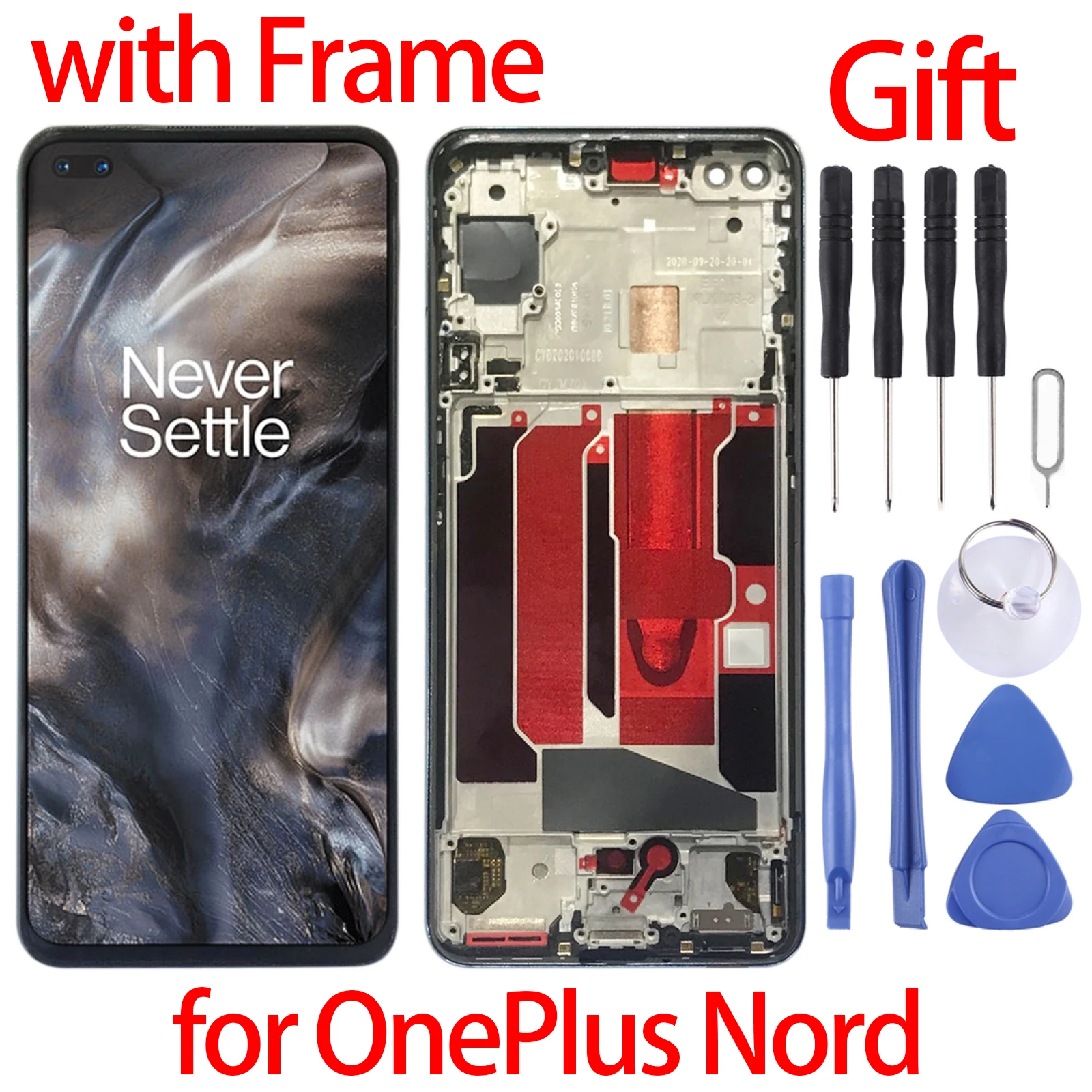 For Oneplus Nord Lcd Screen And Digitizer Full Assembly With Frame For ...