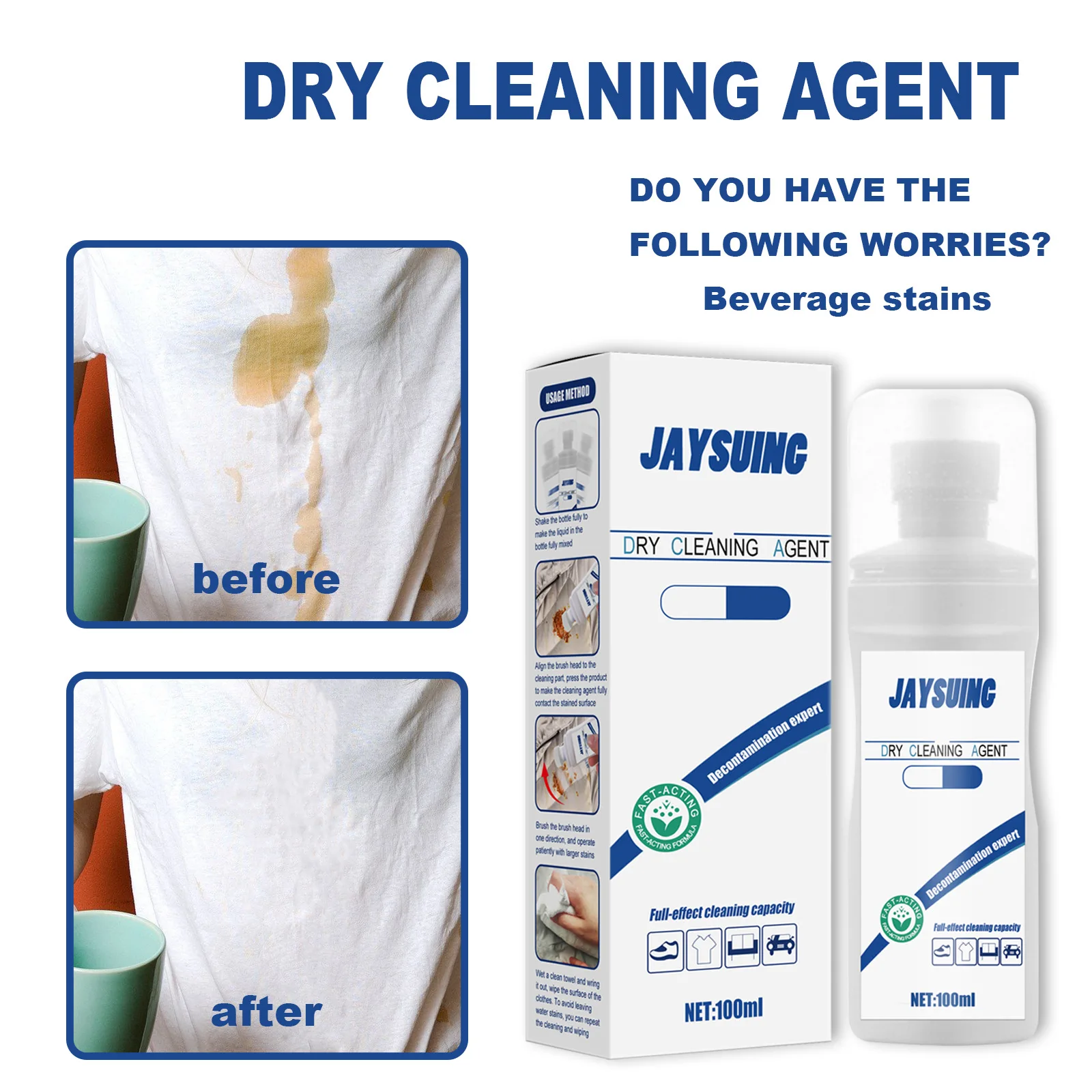 Dry-Cleaning-Agent-Down-Clothes-Wash-free-Spray-White-Shoes-Clothing ...