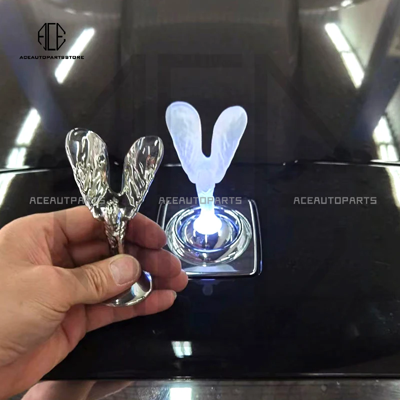 For Rolls Royce Ghost Phantom Cullinan Wraith Hood Badge LOGO Auto Parts Accessory Angel Goddess ...