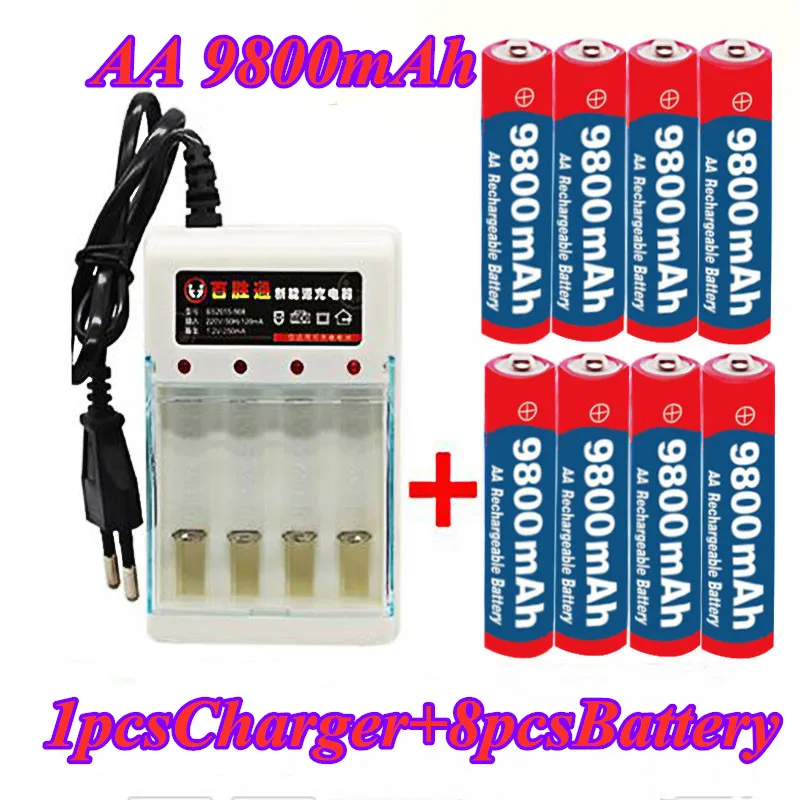 New-Brand-AA-rechargeable-battery-9800mAh-1-5V-New-Alkaline ...