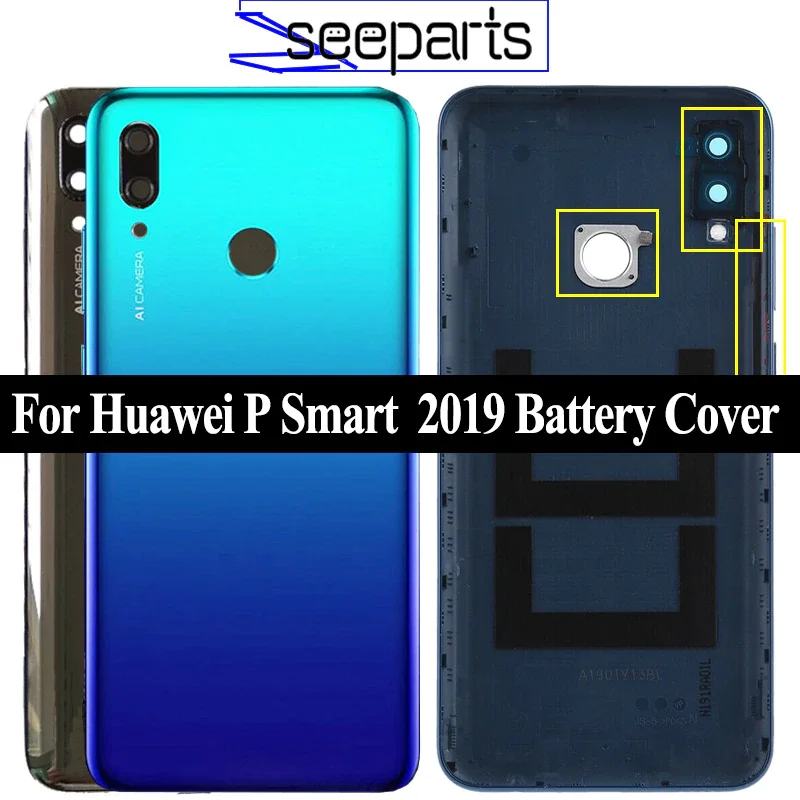 For Huawei P Smart 2019 POT-LX3 POT-L23 POT-LX1 POT-L21 POT-LX2 Back ...