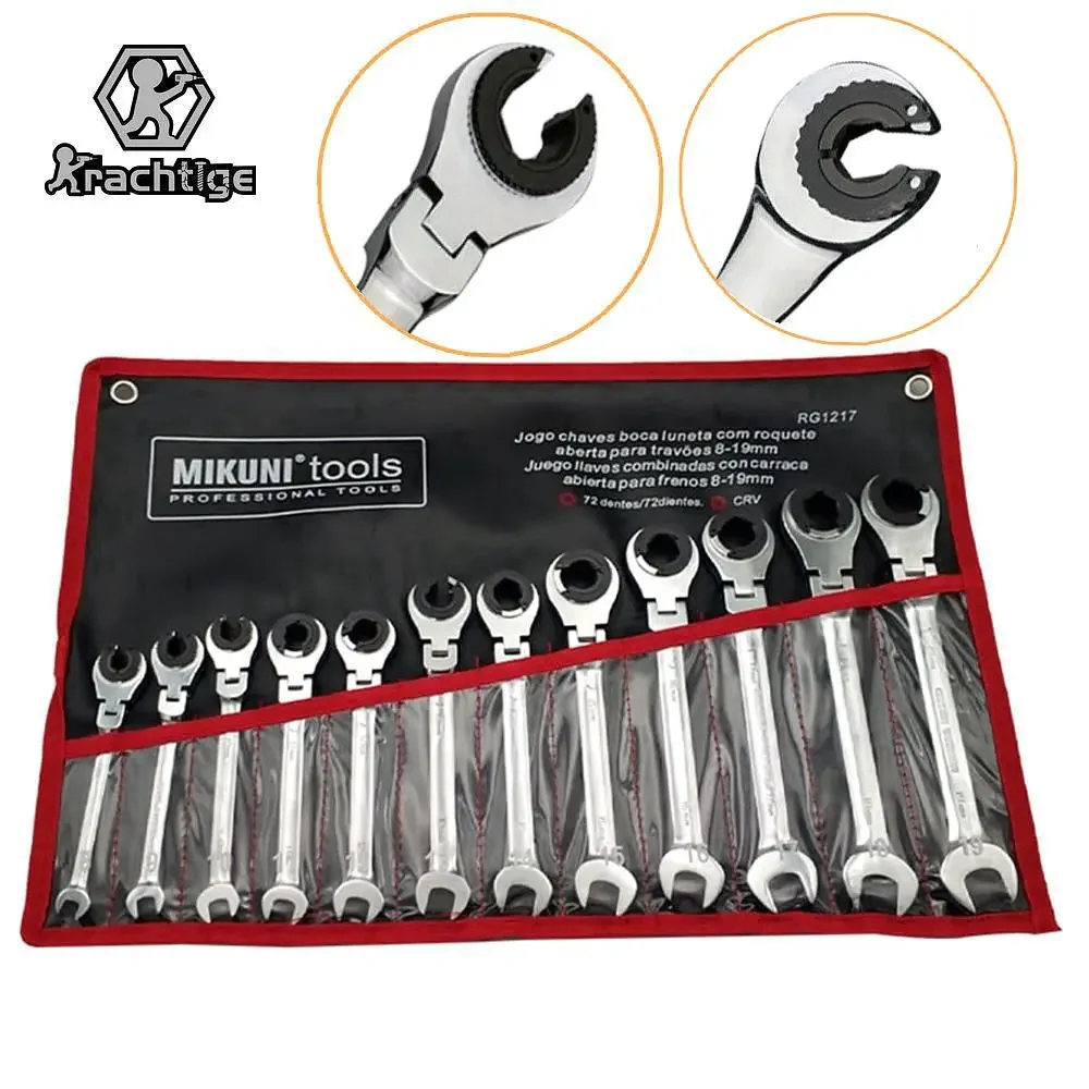 12Pcs-Gears-Ring-Wrench-Tubing-Ratchet-Combination-Wrenches-Set-8-19-MM ...