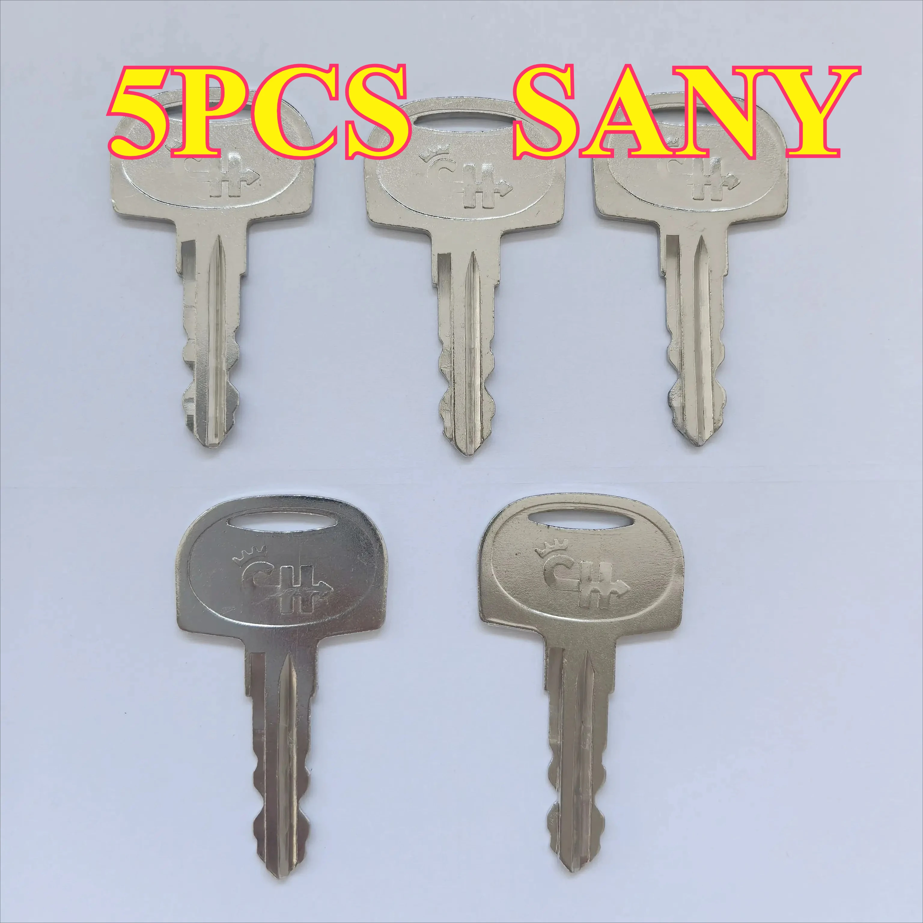 5PCS KEYS Sany 601 60266568 Ignition Key For Sany Mini Excavator ...