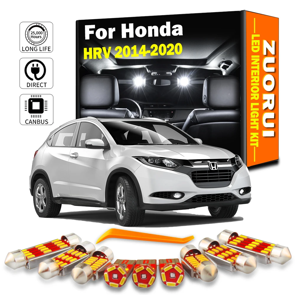 ZUORUI 12Pcs Canbus LED Interior Map Dome Light Kit For Honda HR-V HRV ...