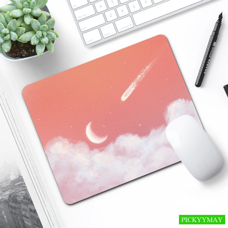 Small Mouse Pad Art Mousepad High Quality XS Laptop Mouse Mat Moon ...