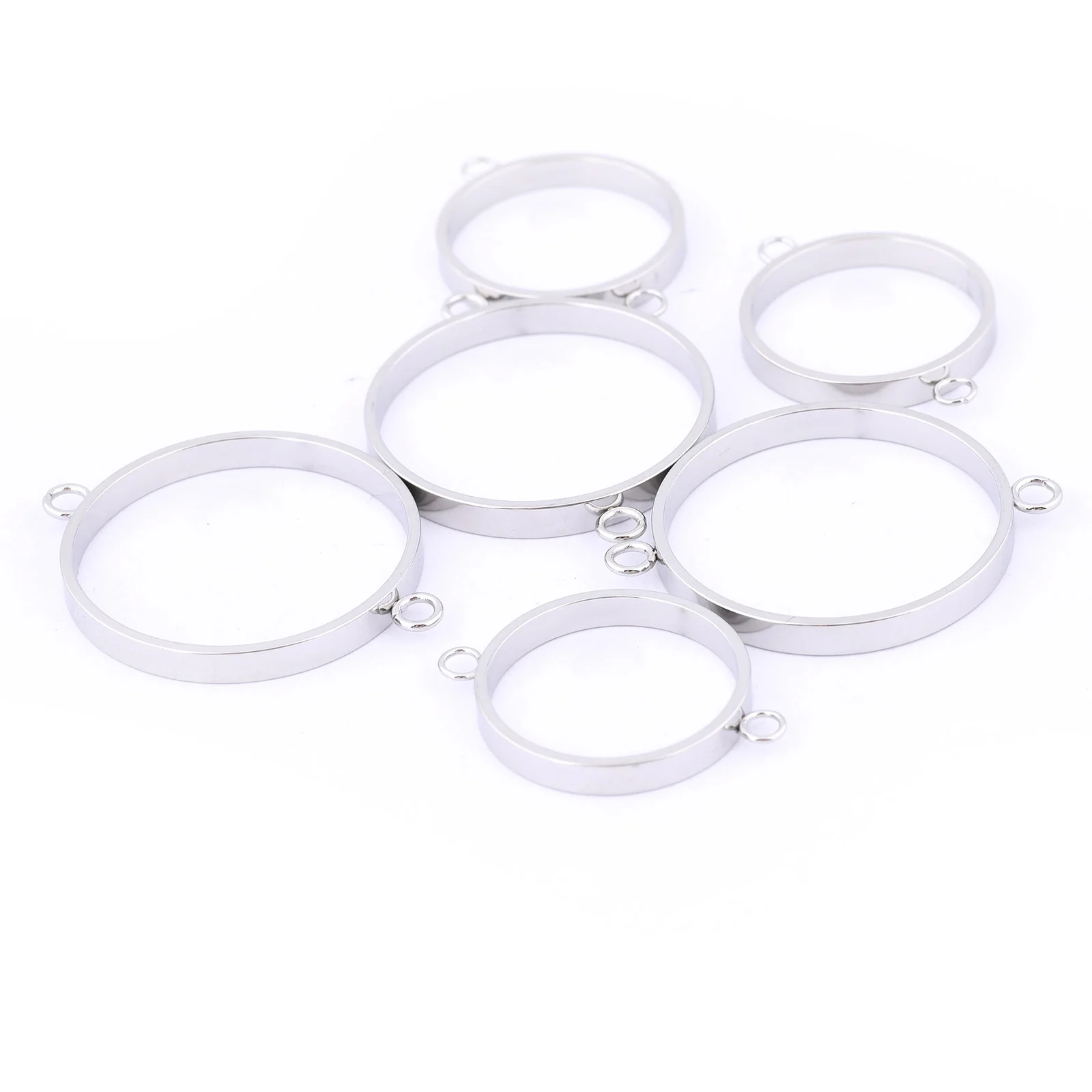 10pcs-Stainless-Steel-18mm-25mm-Cabochon-Frame-Connector-Settings-Diy ...