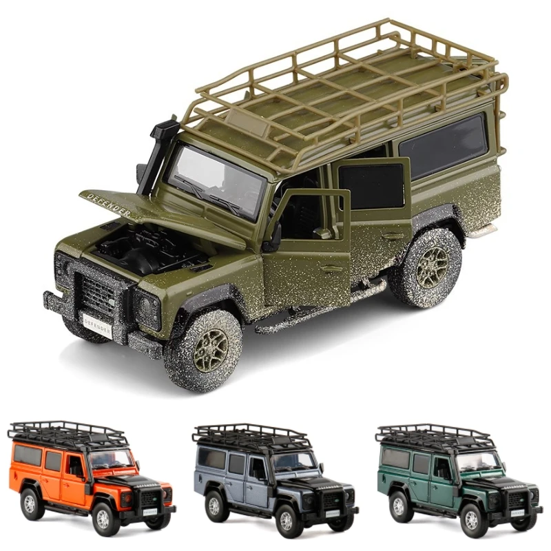 1-32-Land-Rover-Defender-Toy-Car-Sport-Off-Road-SUV-Miniature-Model-JKM ...