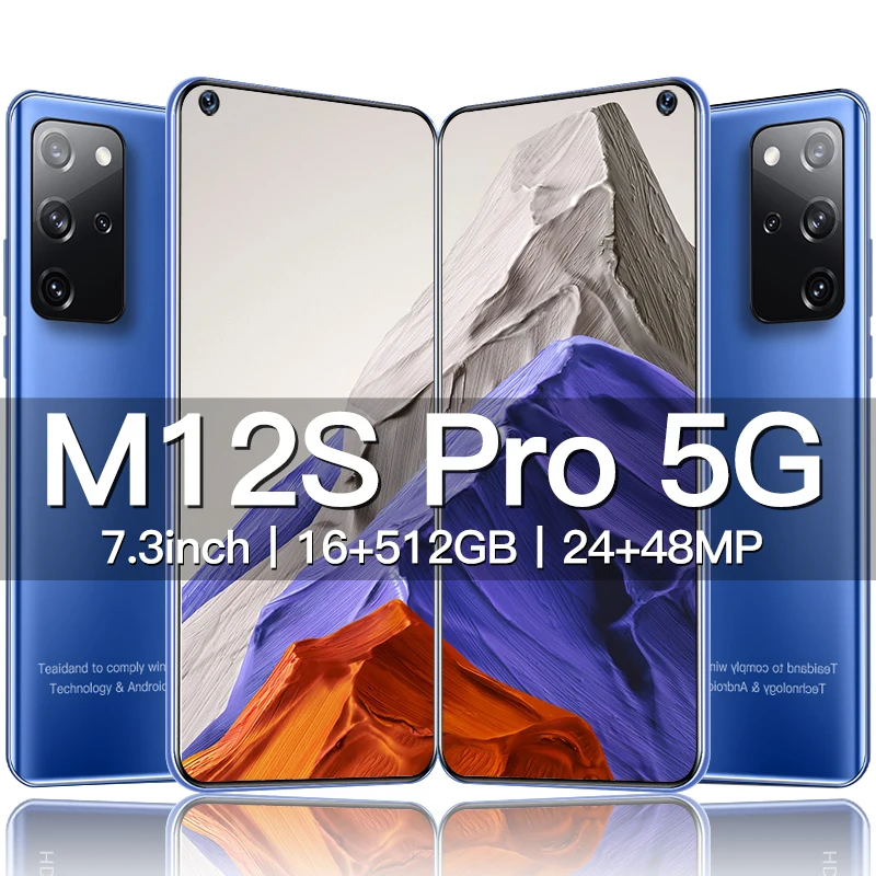 Teléfono Inteligente M12 Pro, versión Global, 7,3 pulgadas, 16GB, 512GB ...