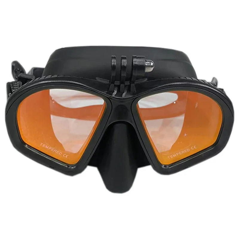 Adult Large-Frame Diving Mask & Snorkel Set - HD, Silicone, Waterproof ...