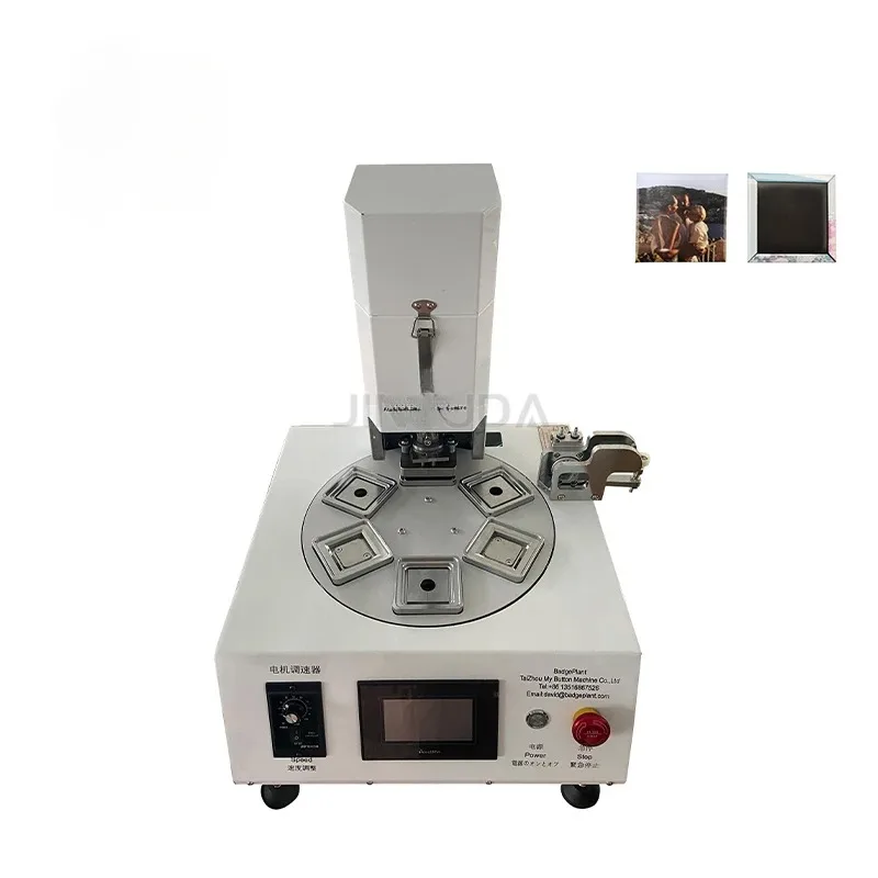 Pneumatic Electric 50*50MM Fridge Magnet Machine Fridge Magnet Maker ...
