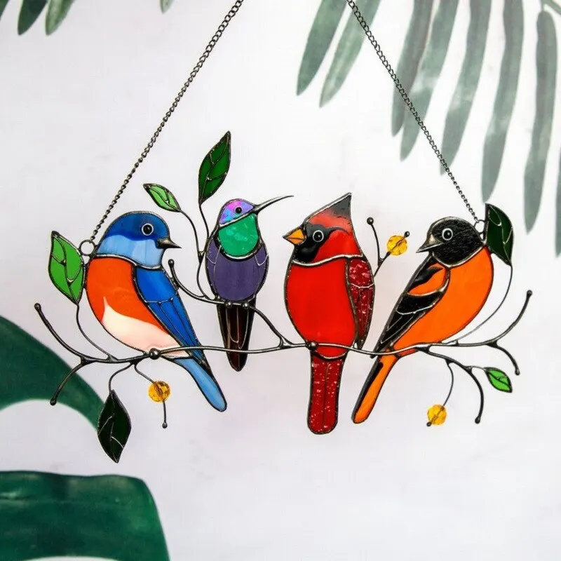 Birds Glass Painting