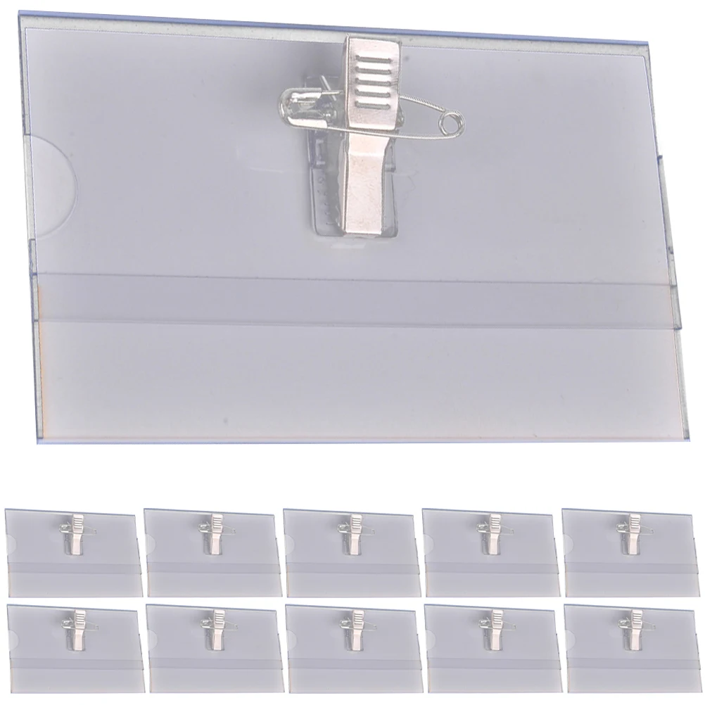 50Pcs Multi-purpose Badge Holders Compact Design ID Card Clips for ...