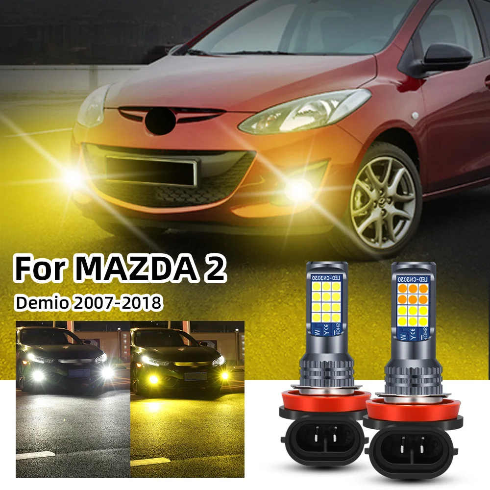 2Pcs LED Fog Lamp Bulbs For MAZDA 2 Demio 2007 2008 2009 2010 2011 2012 ...