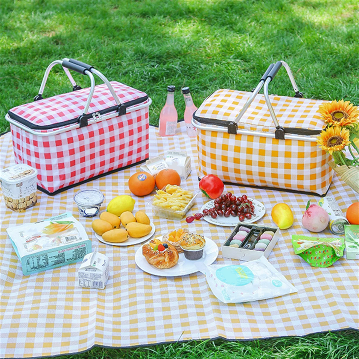 Large-capacity-Steel-frame-folding-picnic-camping-bags-insulated-cooler ...
